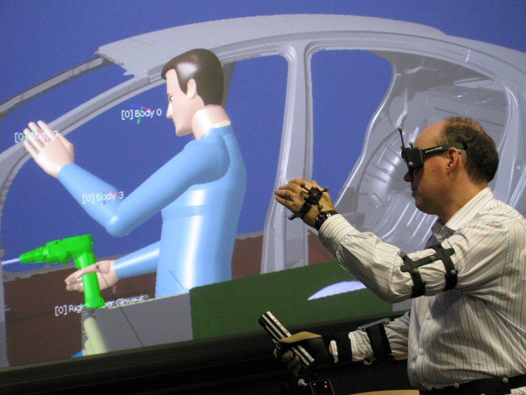 Real-Time Interaction Core and Human for Delmia